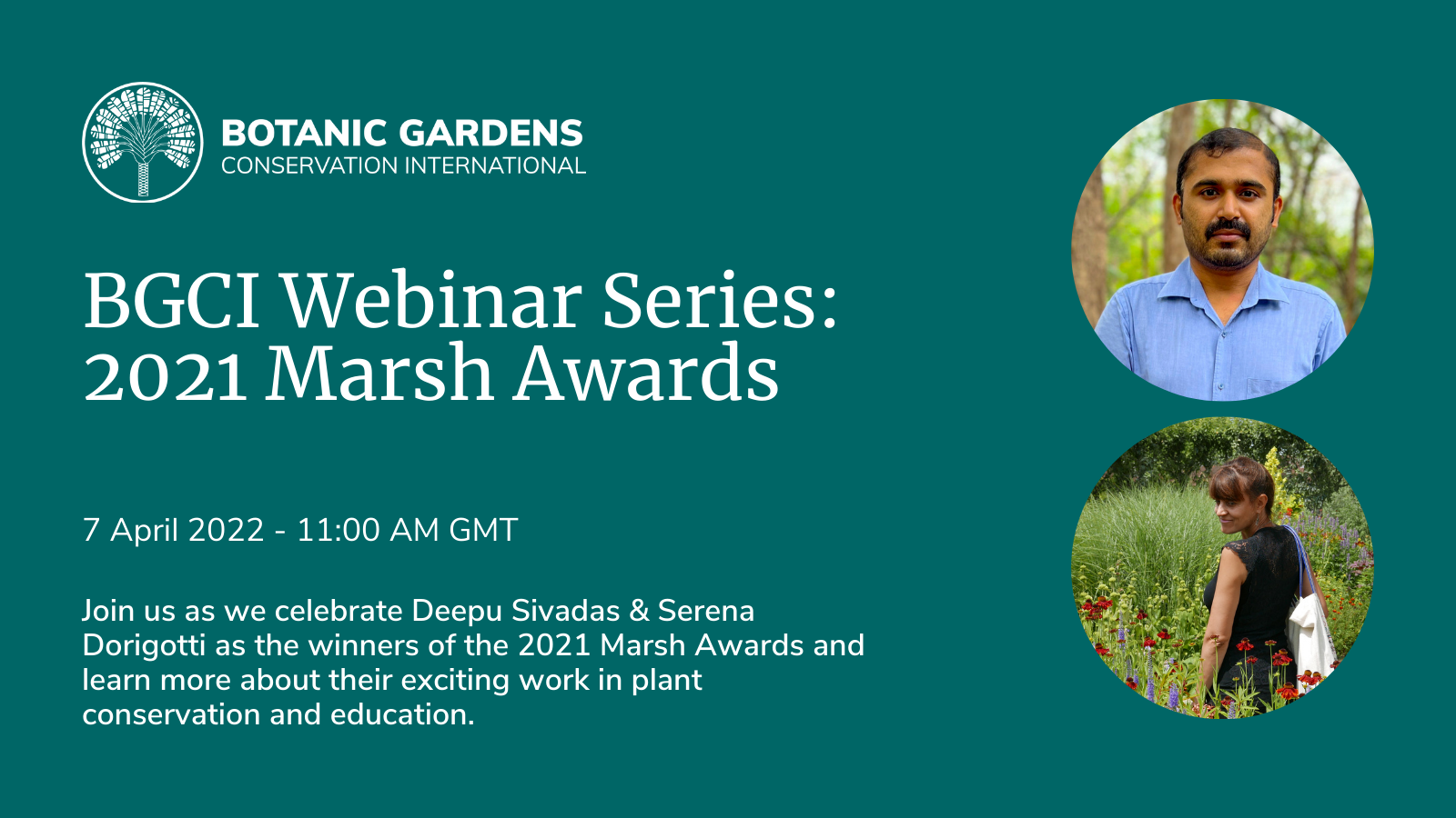 BGCI Webinar Series: Watch it again, 2021 Marsh Awards | Botanic ...