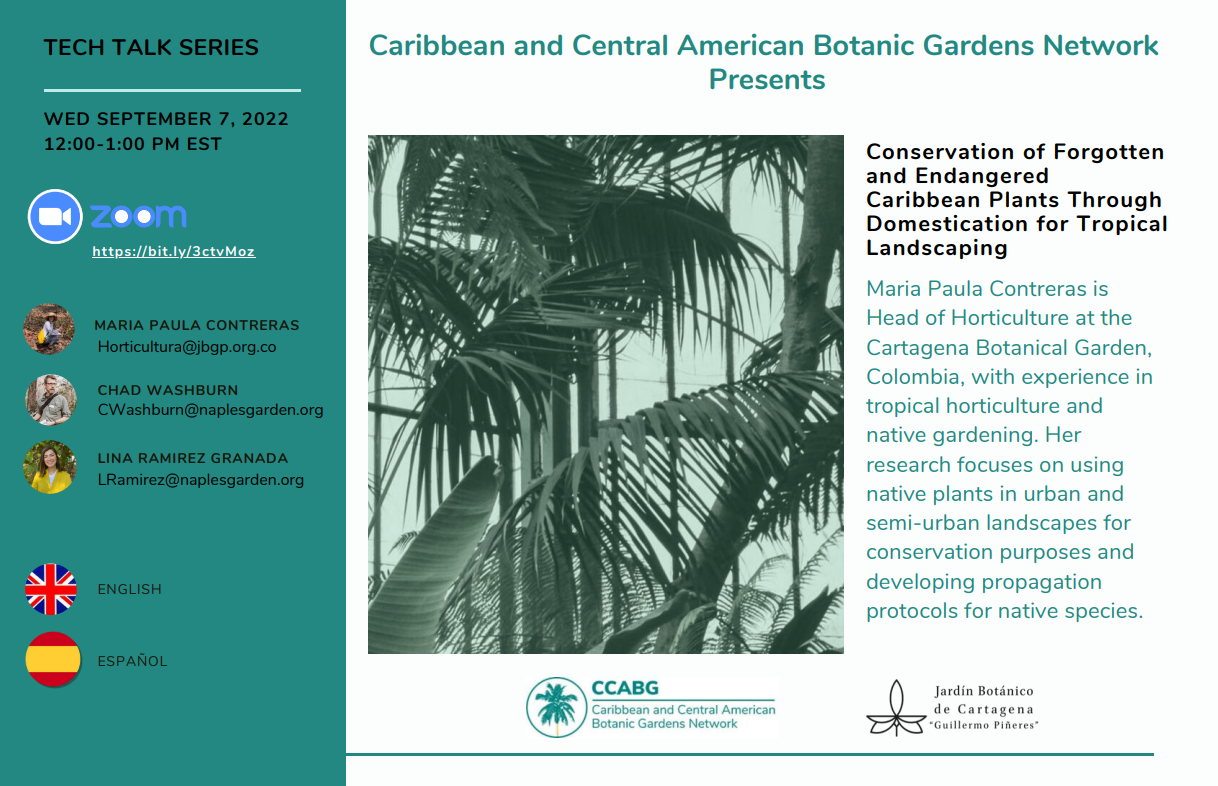 First Caribbean and Central American Botanic Gardens Network Technical Talk | Botanic Gardens ...
