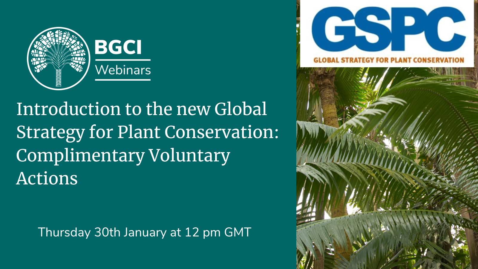 BGCI Webinar Series Watch Again: An Introduction to the New Global ...