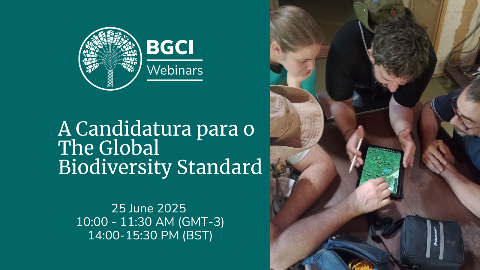 BGCI Webinar: A Candidatura para o The Global Biodiversity Standard ...